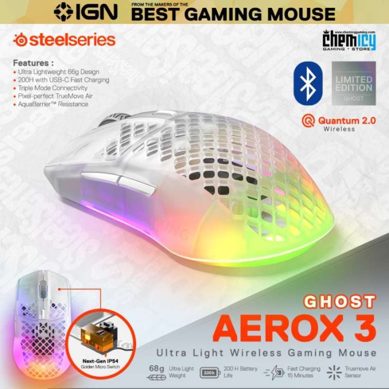 Promo Aerox 3 Ghost Rgb Wireless Gaming Mouse Diskon 23% Di Seller Lepimu Store - Cengkareng ...