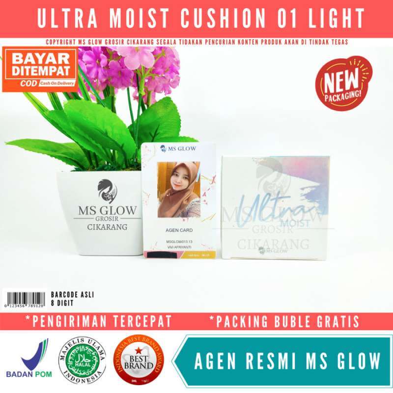 Promo Ms Glow Ultra Moist Cushion Ms Glow Original Bedak Wajah Diskon ...