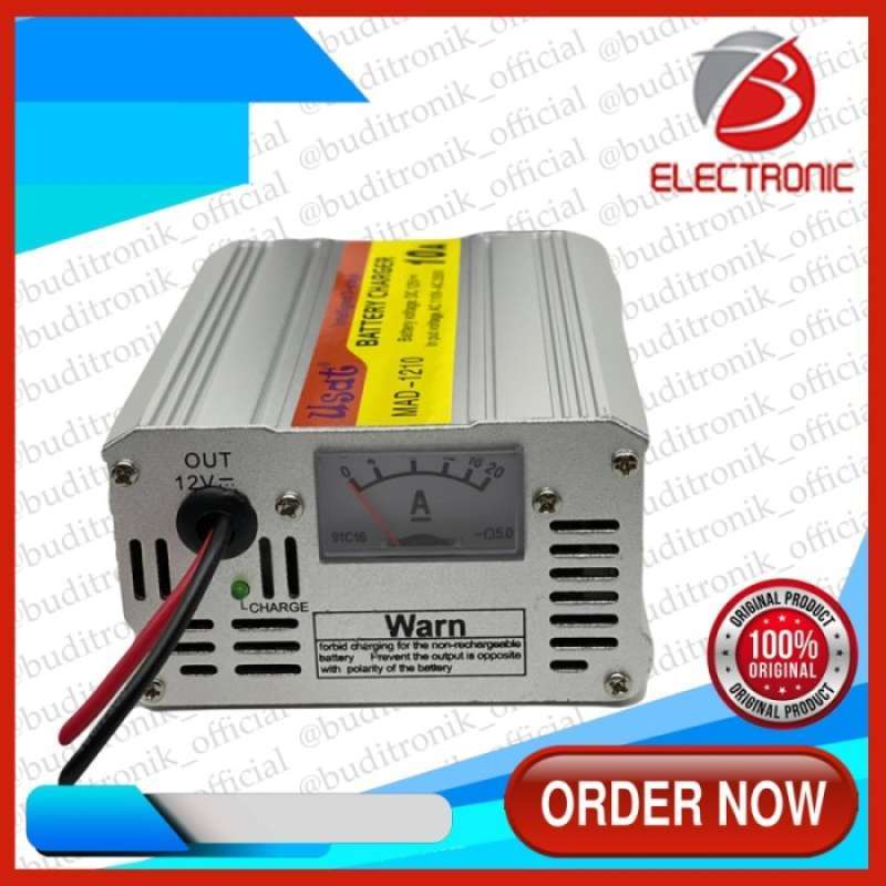 Promo Charger Aki / Accu 12v 10a Otomatis Usat / Battery Carger Usat 10 ...