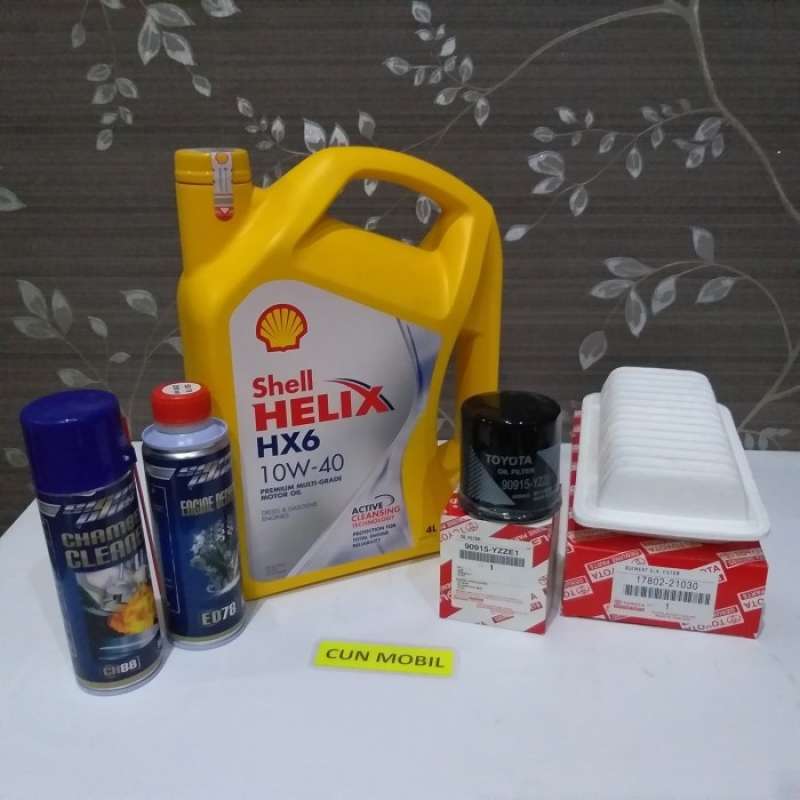 Promo Paket Oli Mesin Shell Hx6 10w-40 Vios Limo Lama Ada 5 Item Diskon ...