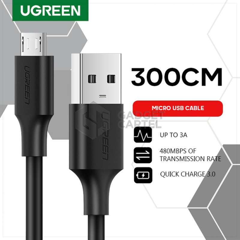 Jual Ugreen 60827 Kabel Micro Usb 3m Fast Charging Charger Samsung ...