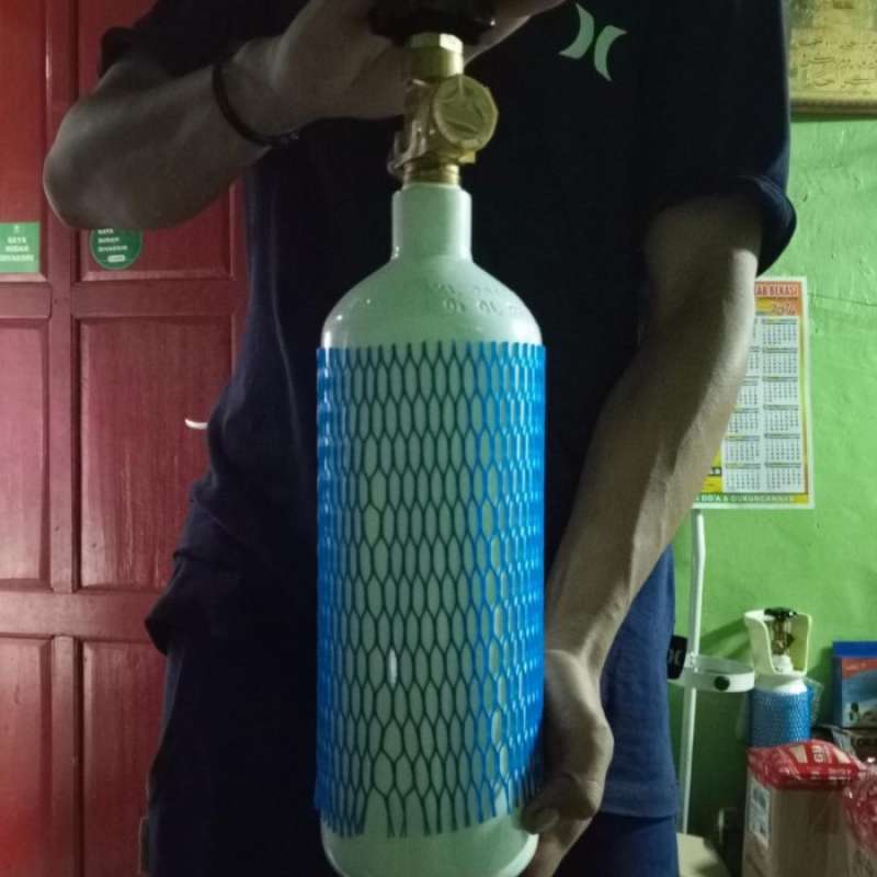 Promo Tabung Oksigen 1/4m3 - Tabung Oksigen Mini Paking Ikan, Las ...