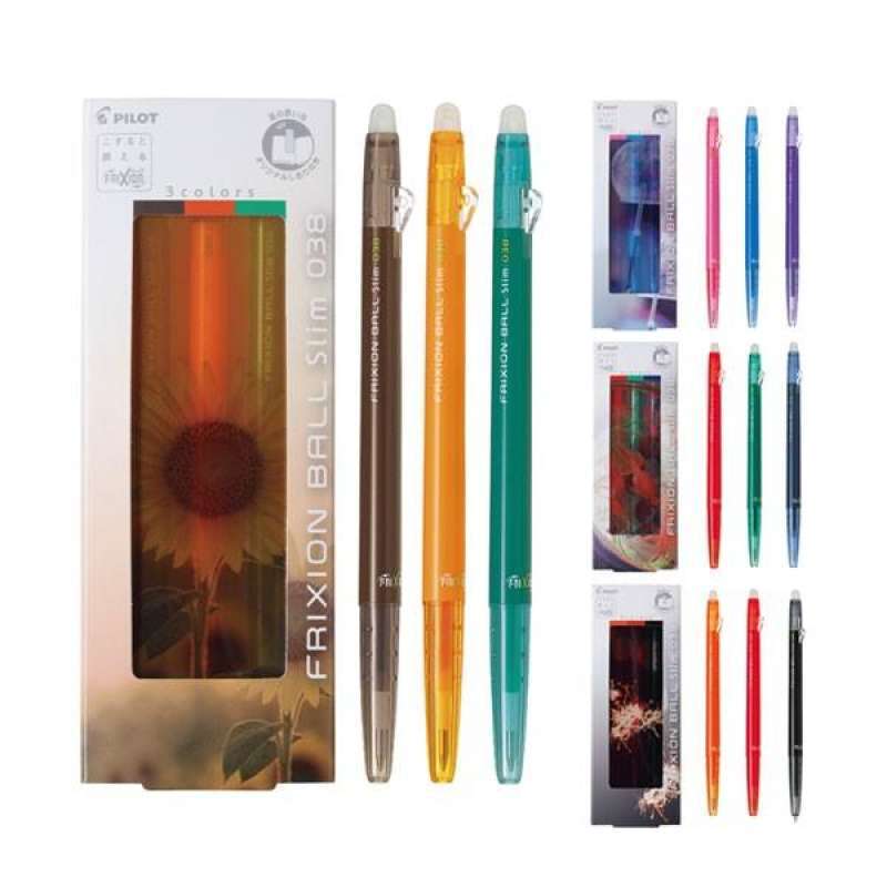 Jual Pilot Frixion Slim Summer Series Erasable Gel Ink Pen 0.38mm Tinta ...