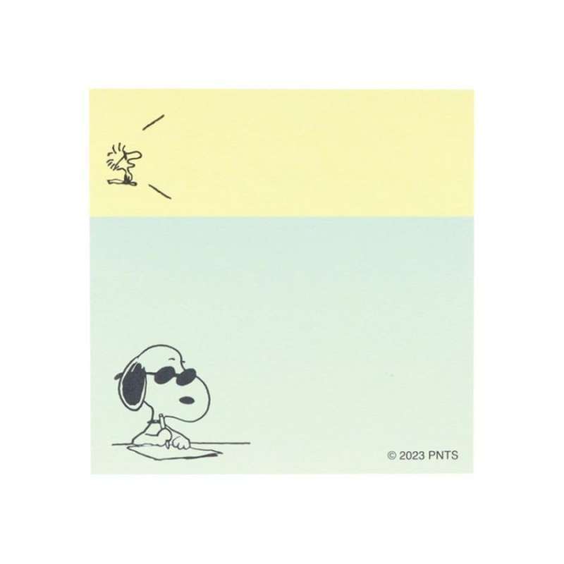 Jual Tsutto Sticky Note Snoopy Comic Dual Color Note Memo Limited ...