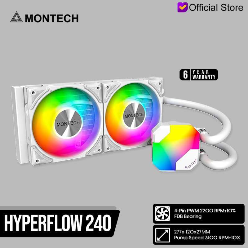 Jual Montech Hyperflow 240 Argb Aio Liquid Cpu Cooler - White Di Seller Gamer's Outpost - Mangga ...