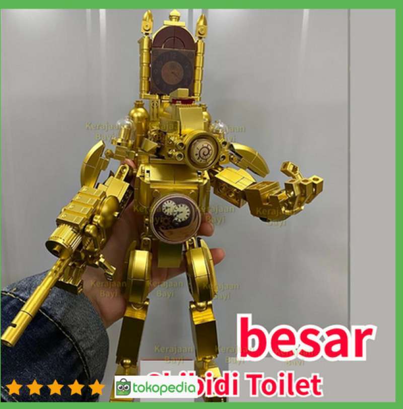Jual Hot! Moc Skibidi Toilet Titan Clock Man Upgrade Model Building ...