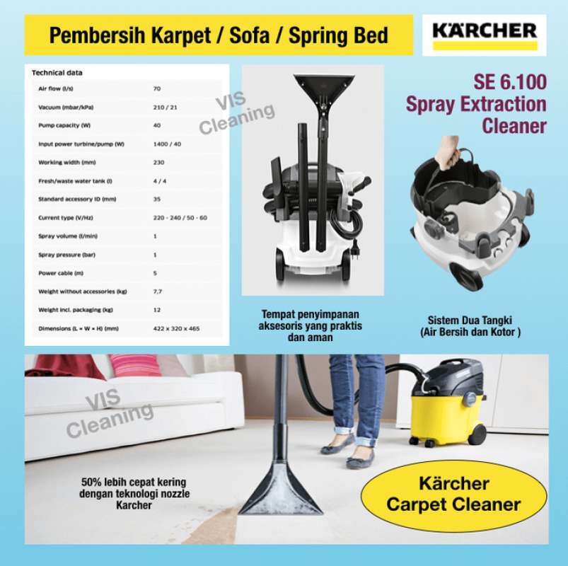 Promo Carpet Cleaner Karcher Se 6.100 (vacuum Extractor / Spray ...