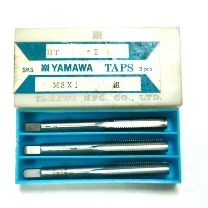 Promo Promo- Hand Tap Ht M8x1 Sks Yamawa Taps 3pcs Hand Tap Yamawa Made In Japan Diskon 50% Di ...
