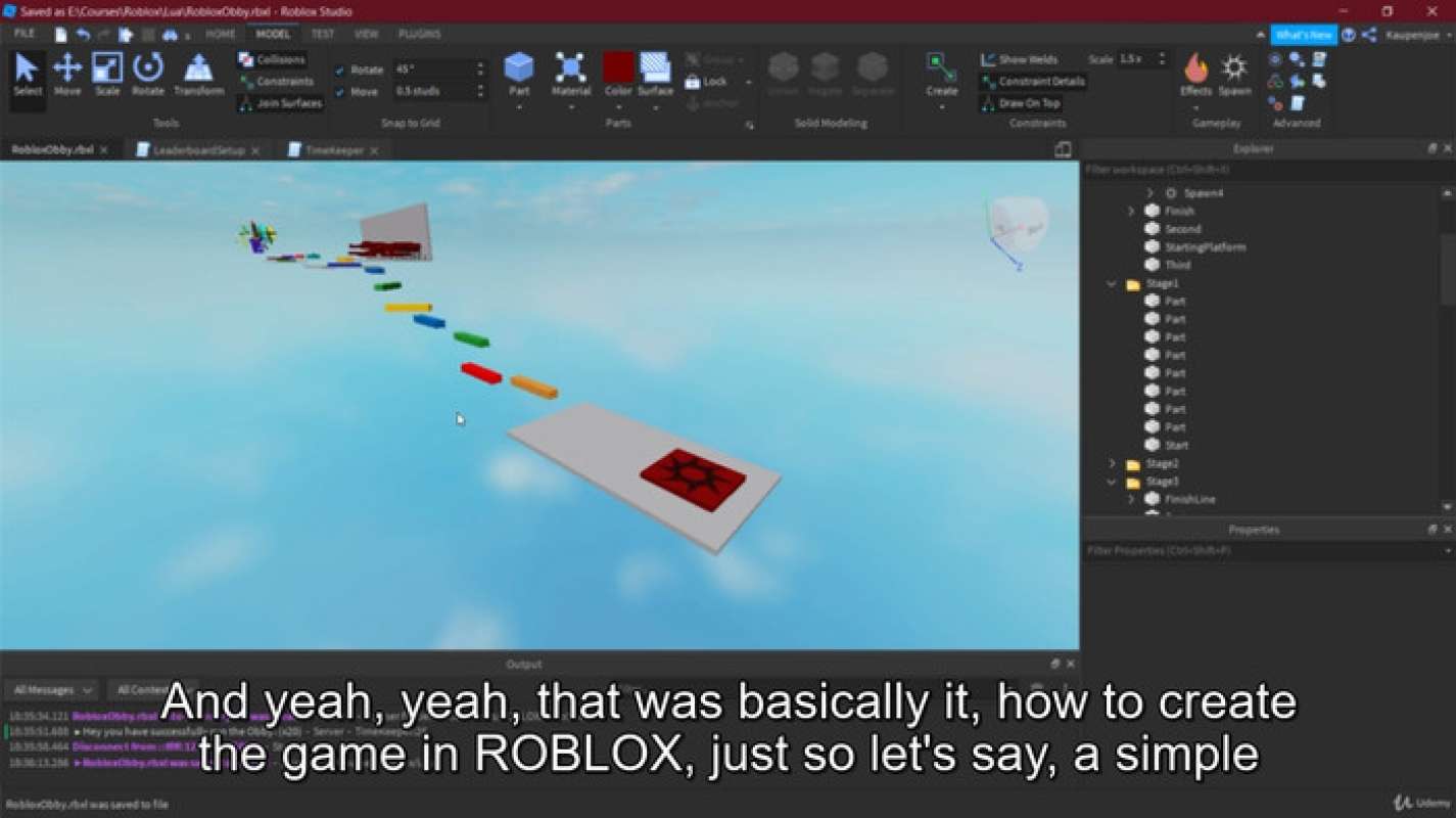 Jual Video Tutorial Complete Roblox Lua: Start Making Games With Roblox ...