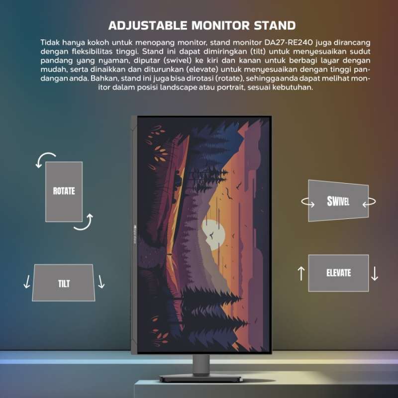 Jual Monitor Digital Alliance Led Da27-re240 27″ 240hz Di Seller ...