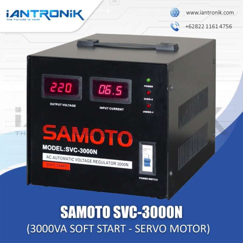 Promo Samoto Stabilizer 3000n / 3000 Va Stavol Listrik Servo Motor Avr ...