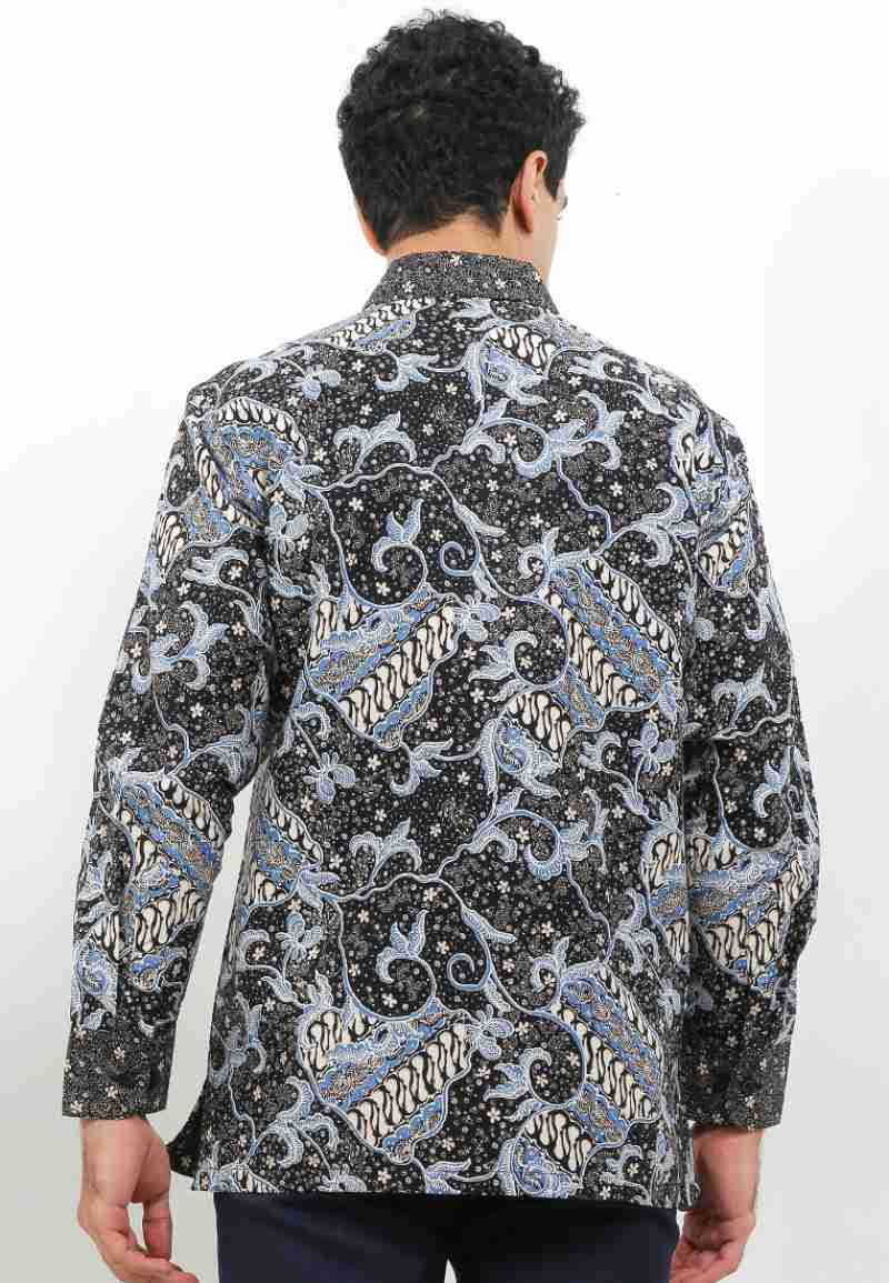 Promo Arjuna Weda Kemeja Body Fit Batik Sawat Seno 58142024 - Biru ...