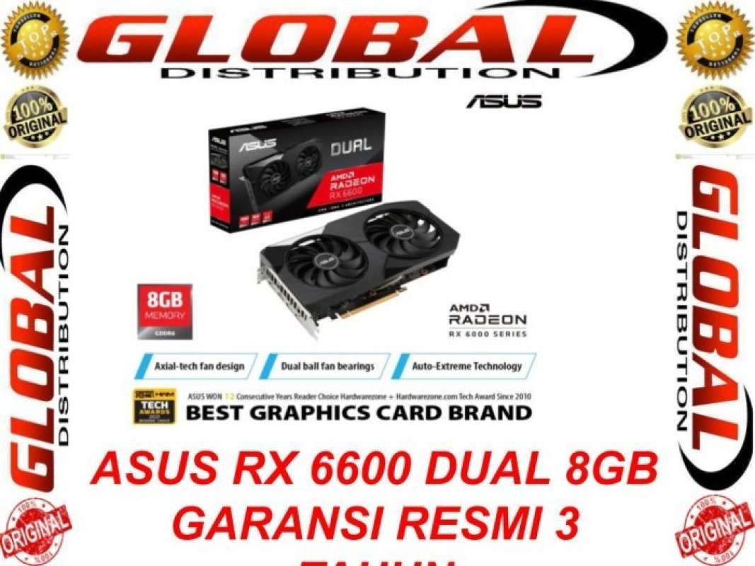 Promo Vga Rx 6600 8gb Dual Fan - Dual Radeon Rx 6600 8gb Diskon 23% Di ...
