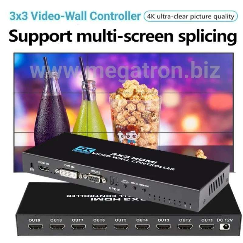 Promo Hdmi Videowall Controller 3x3 (menggabungkan 9 Tv Jadi Layar Besar) Diskon 23% Di Seller ...
