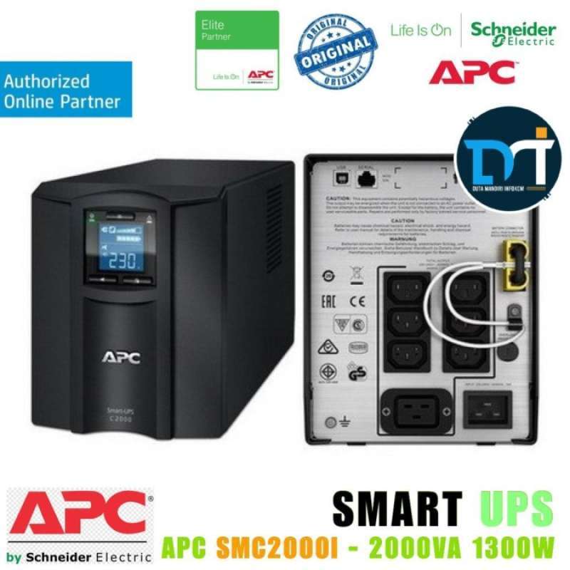 Promo Apc Smc2000i 2000va 1300watt - Smart Ups C Line Interactive With Avr Diskon 23% Di Seller ...