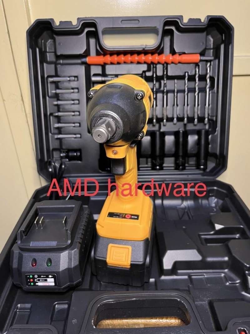 Jual Cordless Impact Wrench Sock Set 21v Brushless Driver Nagawa ...