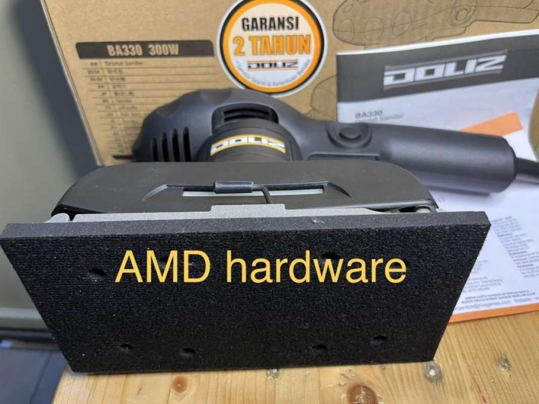 Jual Doliz Ba330 Mesin Orbital Sander Finishing Amplas Kayu Kotak Ba ...
