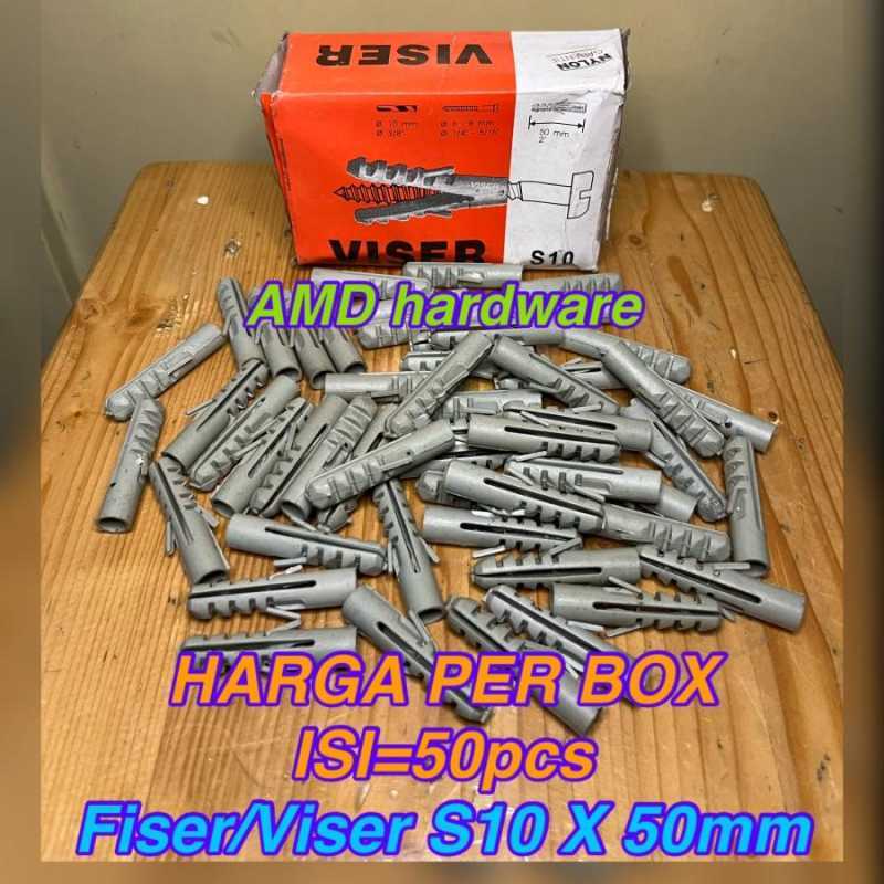 Jual Fisher Fiser Viser S6 S8 S10 S12 Penahan Baut Skrup Piser 6 8 10 12 Mm - S6 Box = 100pcs Di ...
