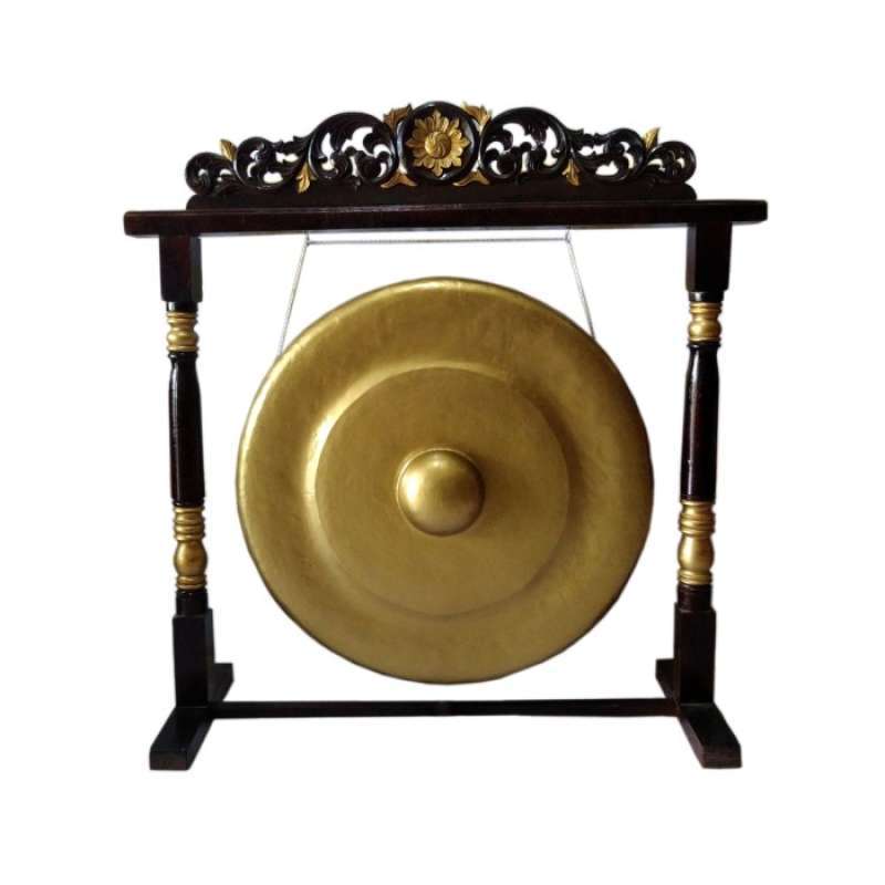 Jual Gong Peresmian Besi Ukuran 60 Cm Bahan Full Besi Cagak Ukir Alusan ...