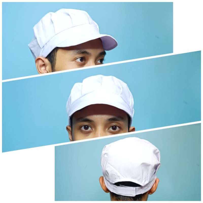 Jual Topi Chef Koki Masak Berlipat Dewasa Bahan American Drill - Kopi ...