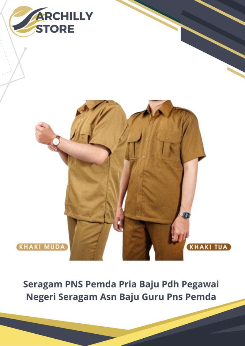 Jual Seragam Pns Pemda Pria Baju Pdh Pegawai Negeri Seragam Asn Baju ...
