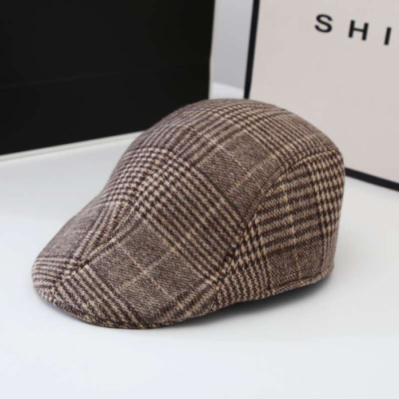 Jual Topi Vintage Peaky Blinders Topi Baret Newsboy Topi Pelukis Flat ...