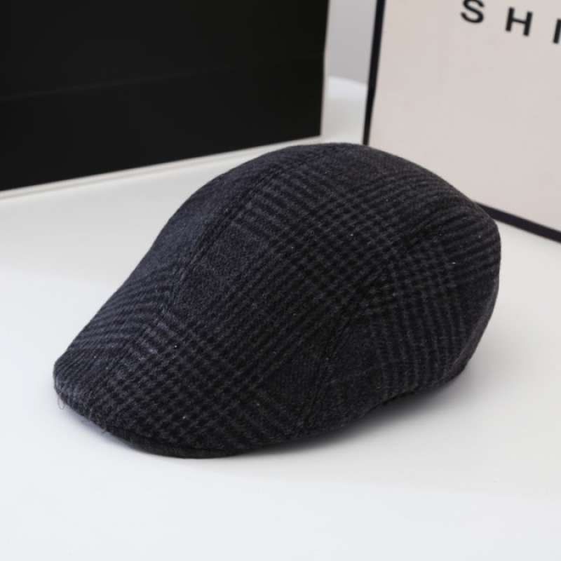 Jual Topi Vintage Peaky Blinders Topi Baret Newsboy Topi Pelukis Flat ...