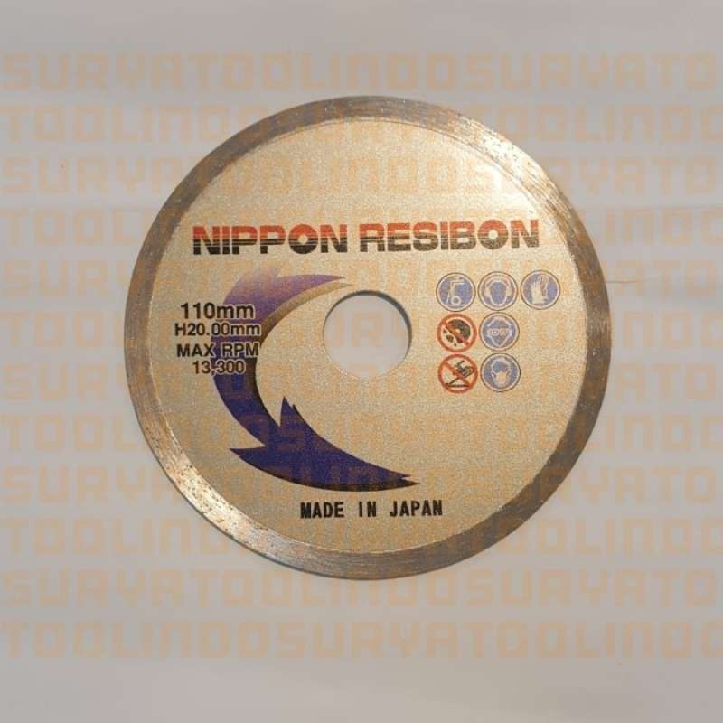 Promo Nippon Resibon Diamond Wheel Wet / Batu Potong Basah 4x1.4 (110x1 ...