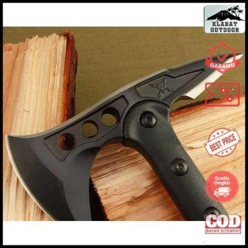 Promo Kapak Dual Blade Tomahawk Stainless Steel Portable Camping ...