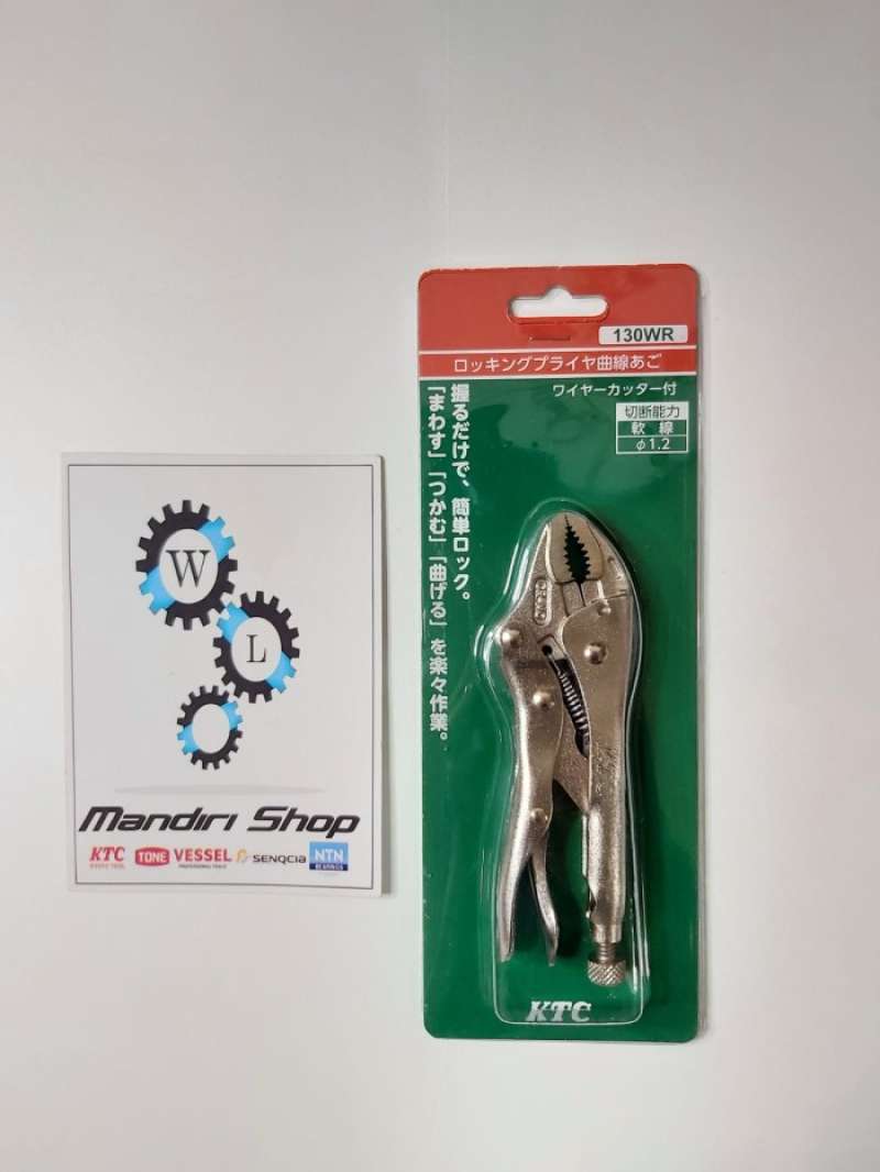 Promo Locking Pliers-curved Jaw (wire Cutter) / Tang Setel Ktc Asli ...