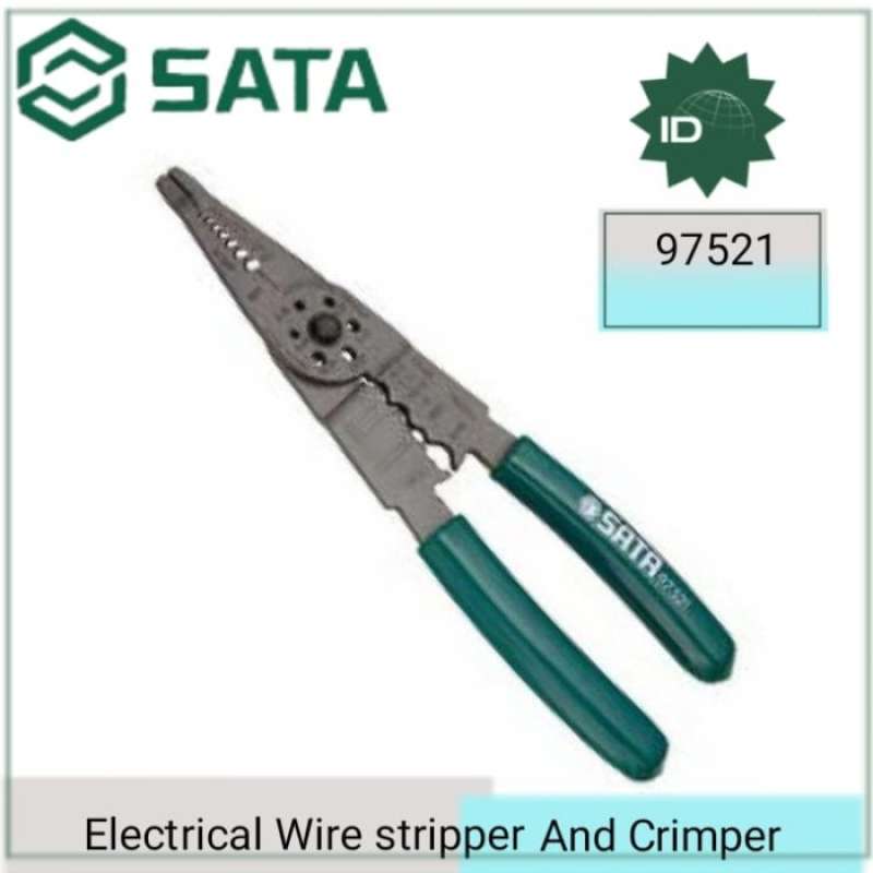 Promo Electrical Wire Stripper And Crimer 97521 Sata Tools Diskon 23% ...