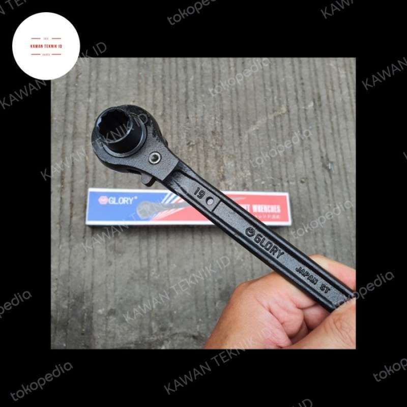 Promo Kunci Ratchet Wrench 19 X 24 Double Size Claw Reversible Type ...
