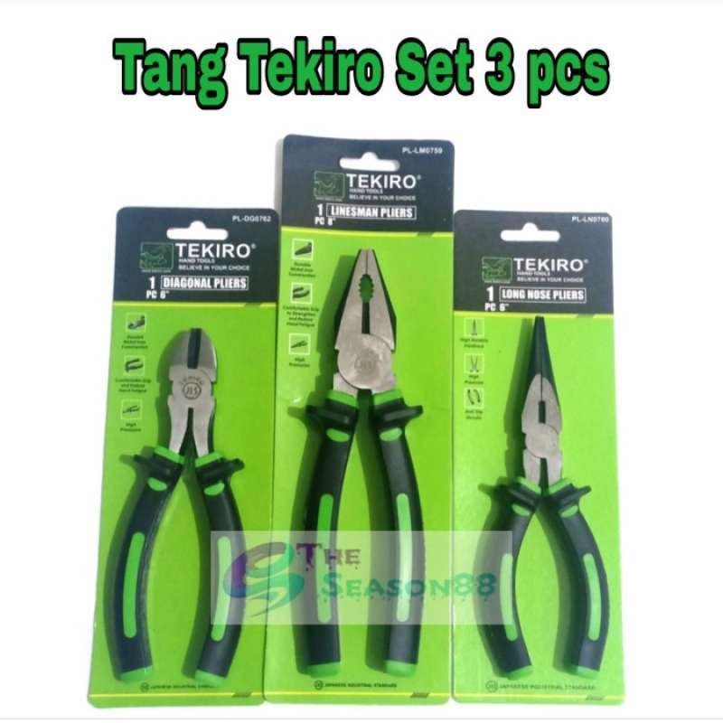 Promo Tang Set 3 Pcs -tang Lancip 6 Tang Kombinasi 8 Tang Potong 6 ...