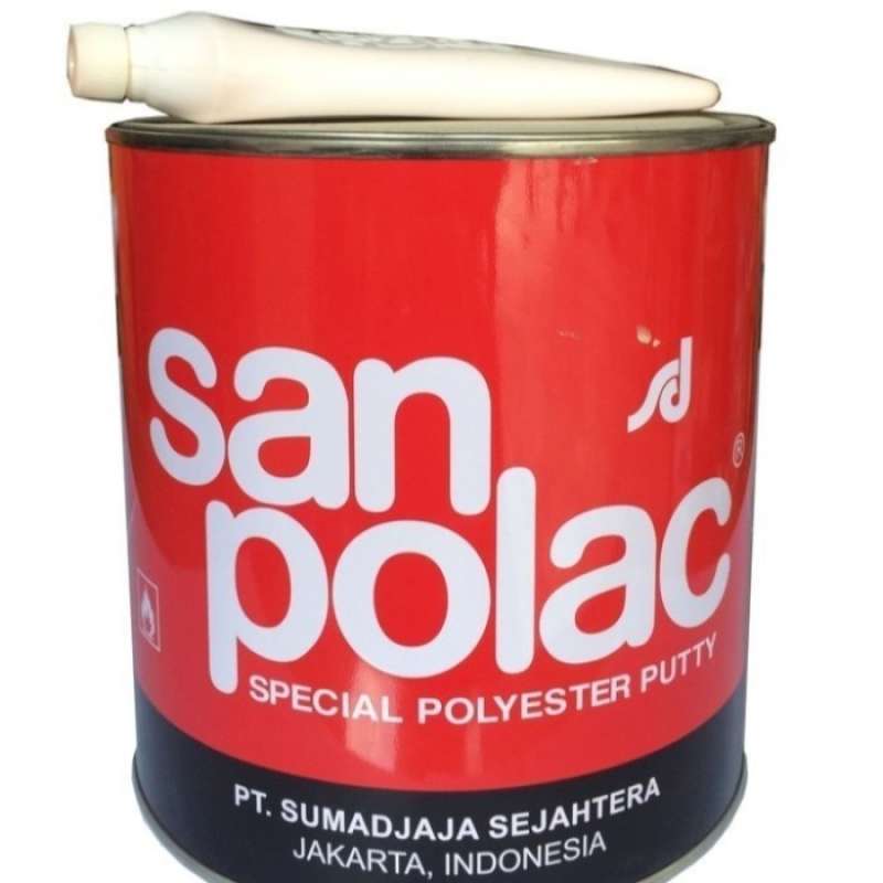 Promo Dempul Sanpolac 4kg - 1 Set Untuk Mobil / Besi / Plastik Dll 4 Kg ...