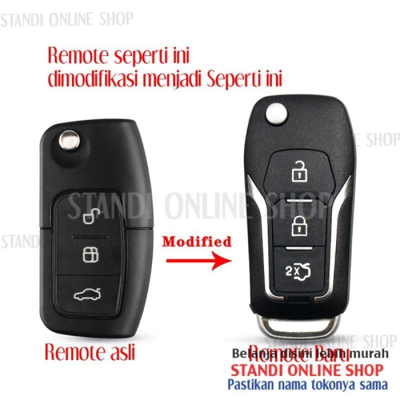 Promo Cassing Kunci Lipat Remote Mobil Ford Fiesta Focus Model Baru ...