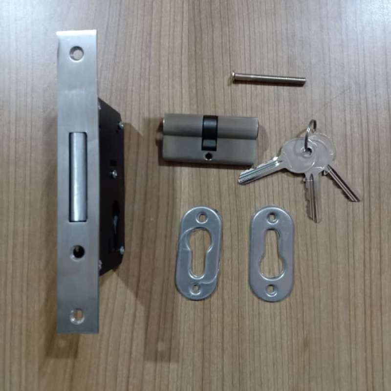 Promo Paket Handle Kunci Sliding Lockcase Set Pintu Geser Dekkson ...