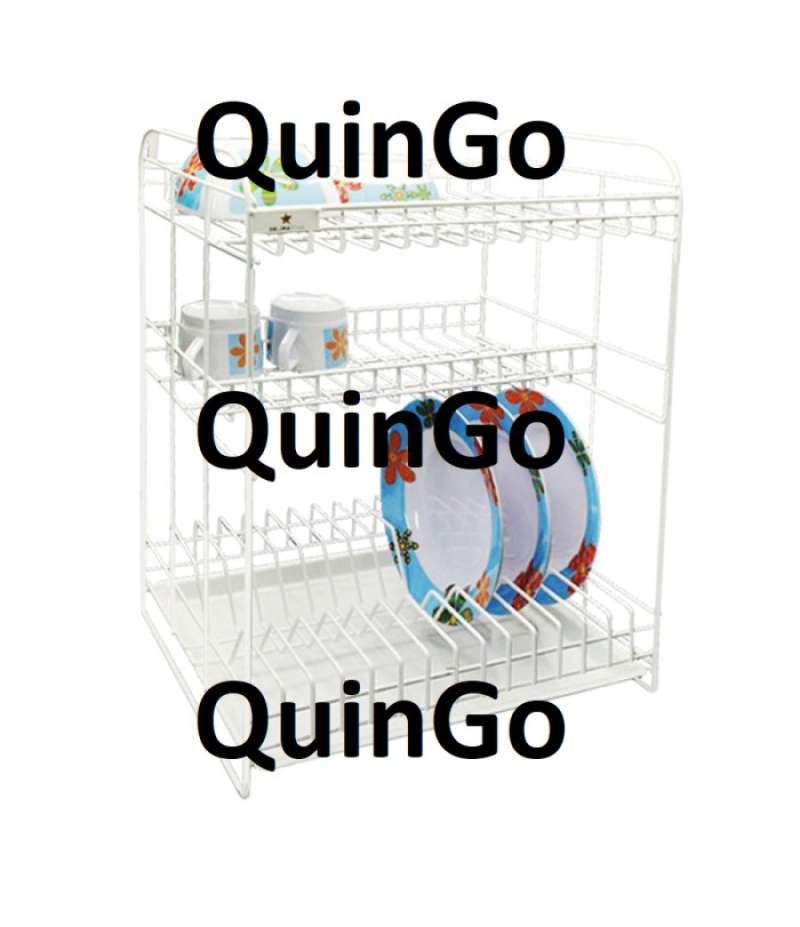 Promo Rak Piring Monaco 3 Susun Dish Drainer Peniris Dapur Gelas Sendok ...