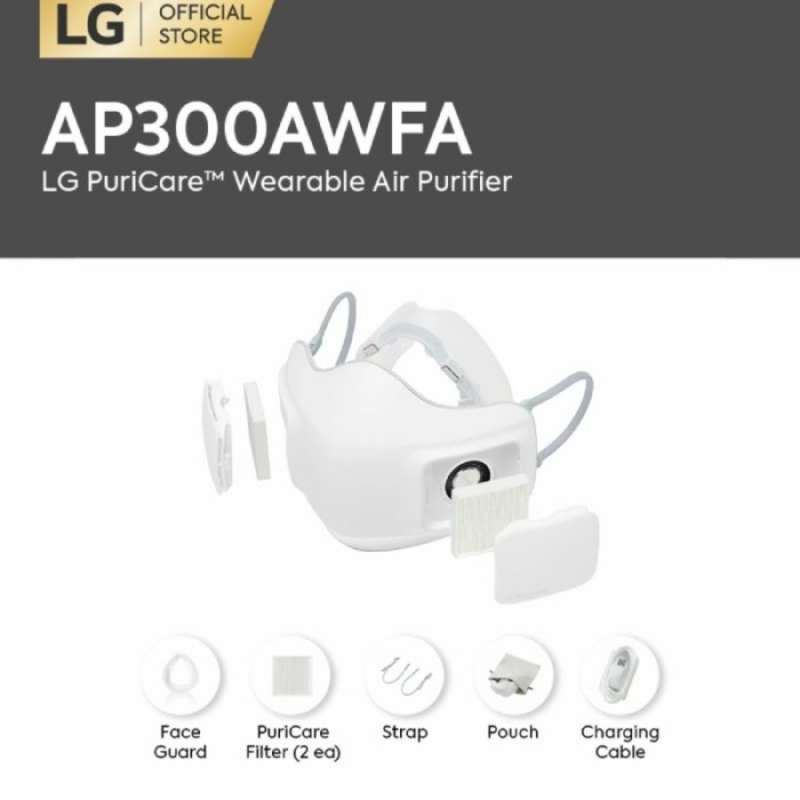 Promo Lg Puricare Mask Wearable Air Purifier Ap300awfa Original Ap 300 ...