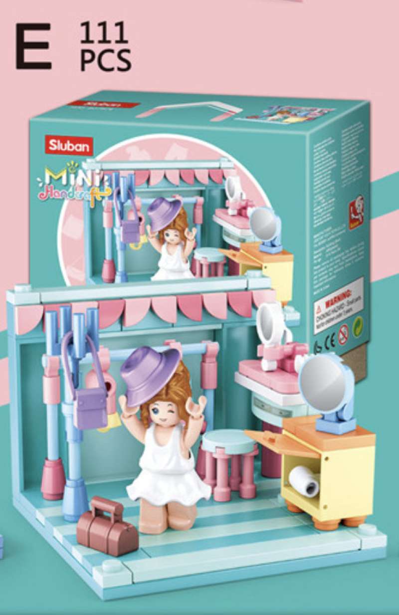 Promo Mainan Brick Sluban Girls Mini Handcraft Doll House Diy M38 B0757 - B0757b - B0757e Diskon ...
