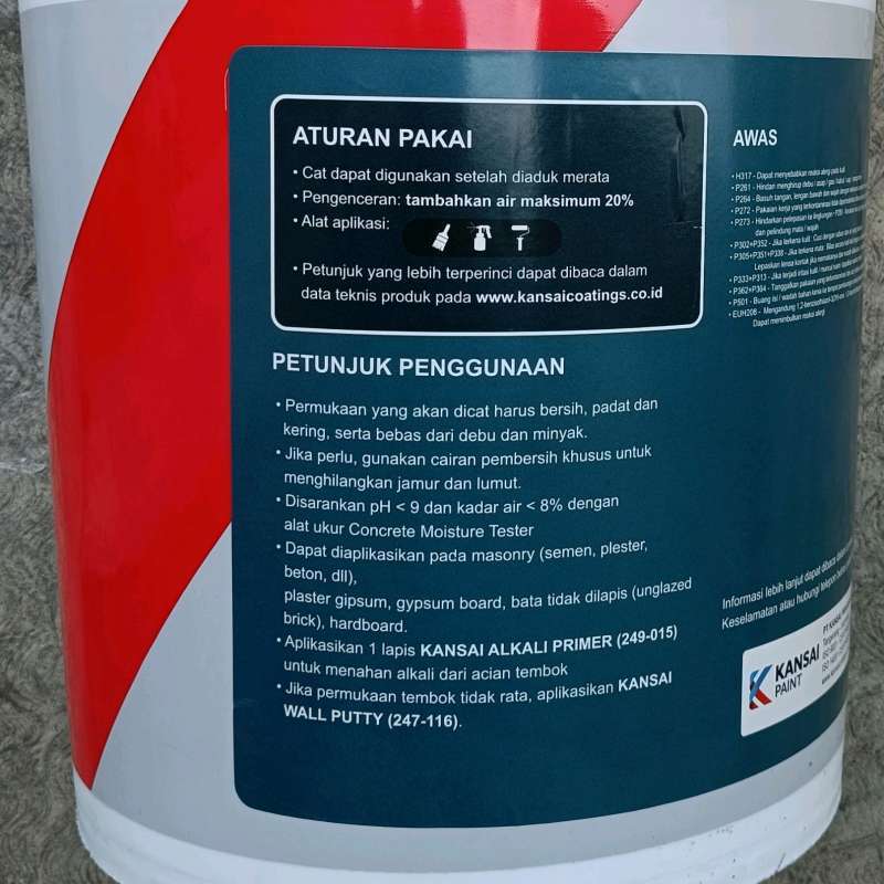 Jual Alkali Primer Pail 20 Liter Cat Dasar Tembok Superior Kansai Paint ...