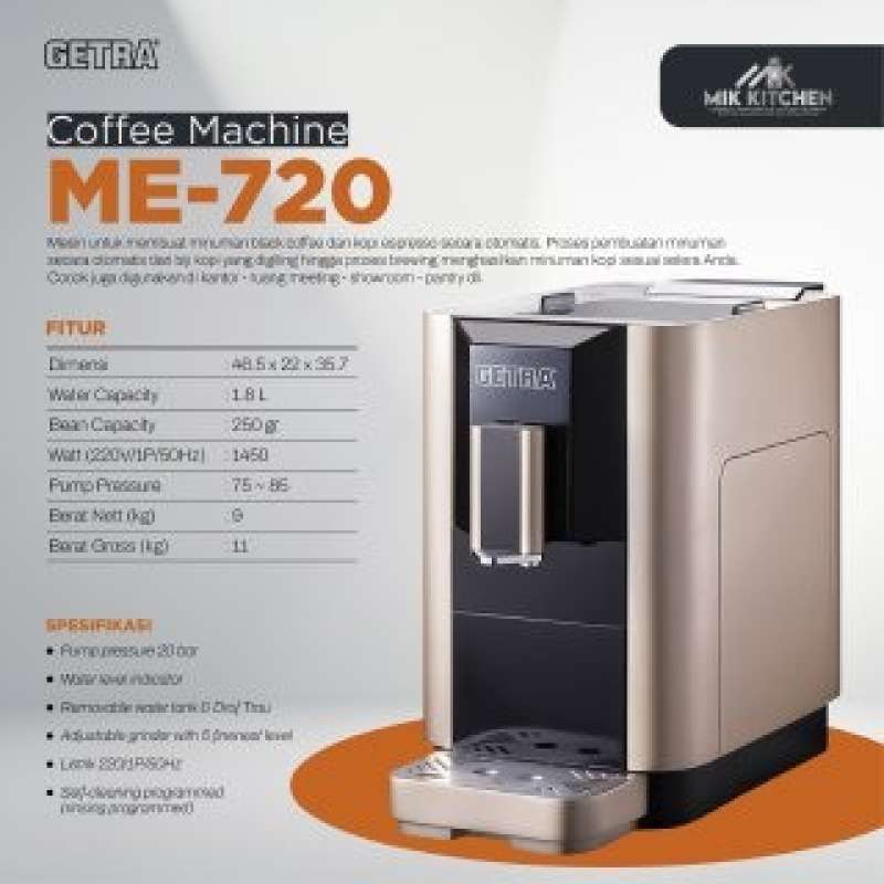 Promo Getra Coffee Machine Me-720 / Me 720 / Me720 Diskon 23% Di Seller ...