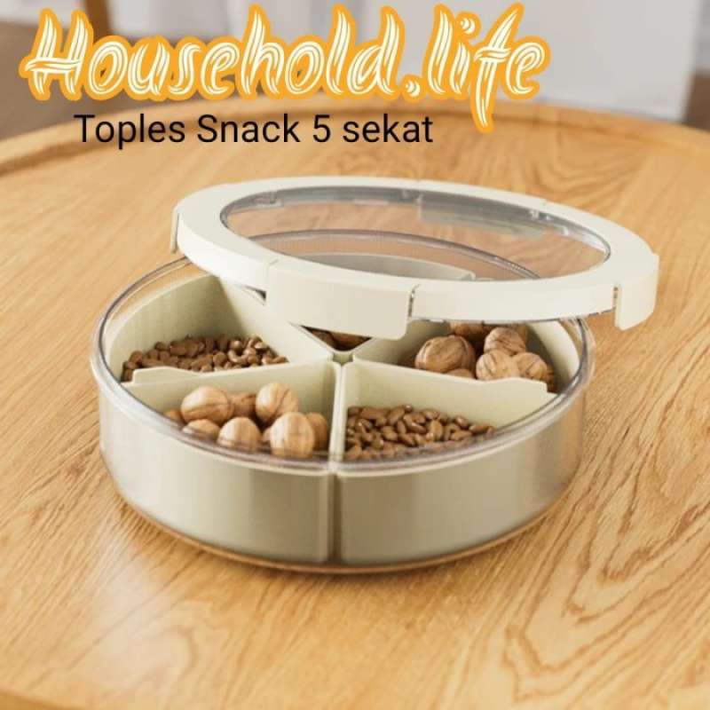 Promo Kotak Penyimpanan Makanan Bulat 5 Sekat Food Storage Food Frep ...