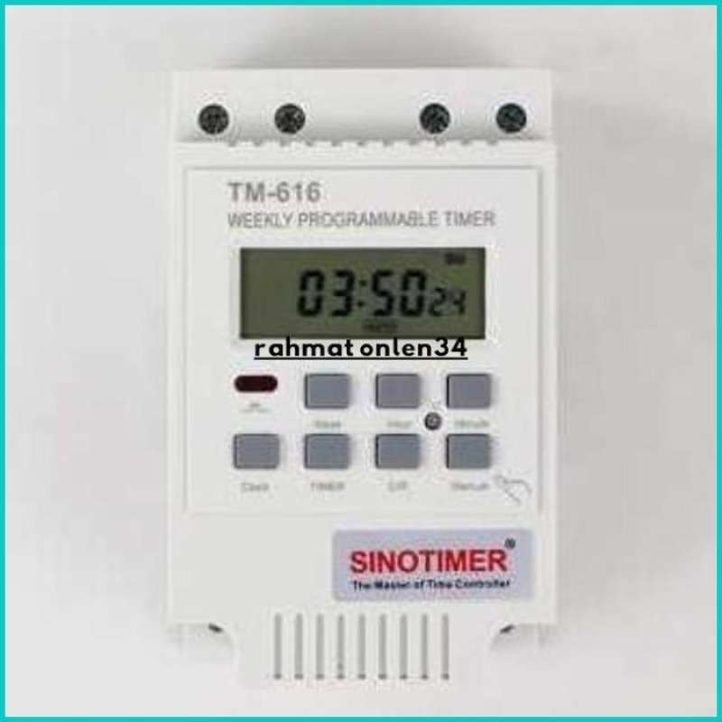 Jual Sinotimer Power Timer Programmable Time Switch Relay 220 V 30 A