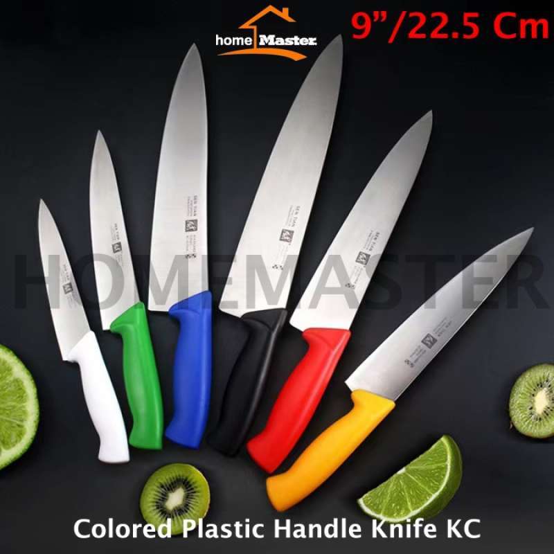 Jual Homemaster Pisau/knife Handle Plastik Warna/color 9/22.5 Cm Kc9 ...
