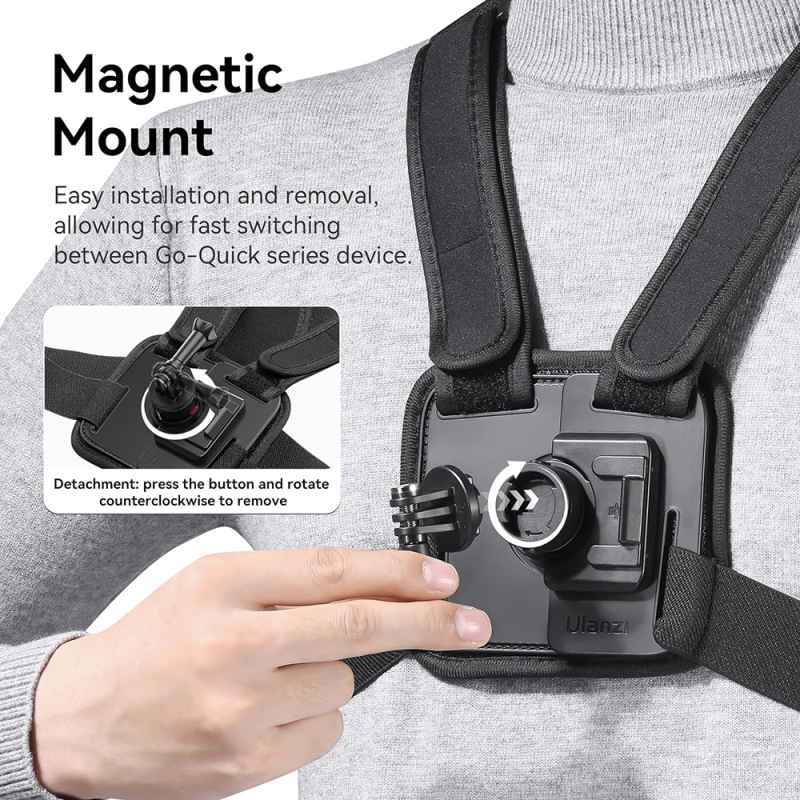 Jual Ulanzi Cm028 Chest Strap Magnetic Mount For Action Cam ...