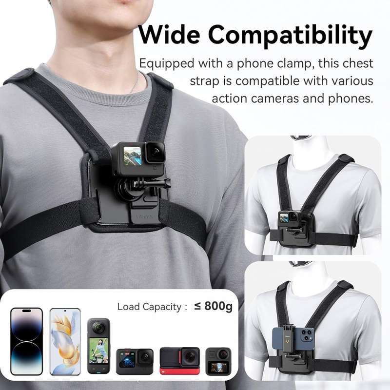 Jual Ulanzi Cm028 Chest Strap Magnetic Mount For Action Cam ...