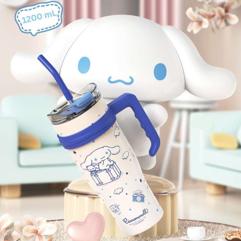 Jual Botol Minum Termos Tumbler Karakter Sanrio Anak 304 Stainless Steel 1200 Ml Cinnamoroll ...