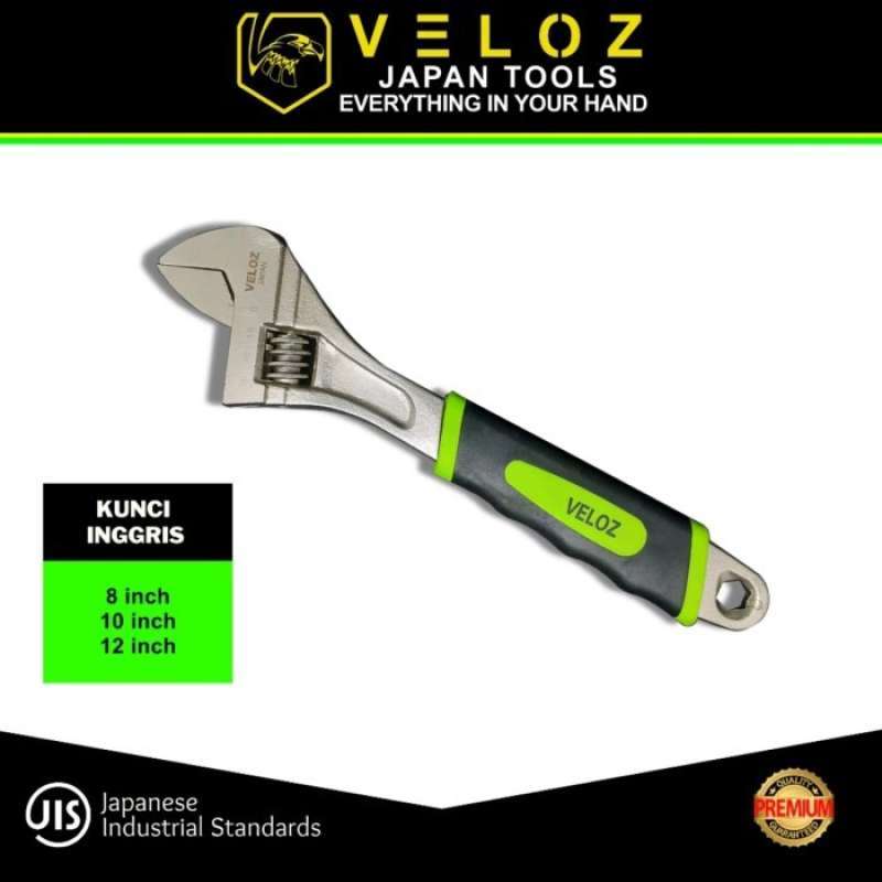 Jual Veloz Kunci Inggris 8/10/12 Inch Adjustable Wrench Kunci Bago Baco ...