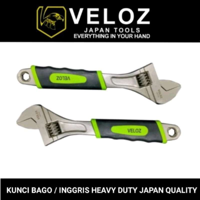 Jual Veloz Kunci Inggris 8/10/12 Inch Adjustable Wrench Kunci Bago Baco ...