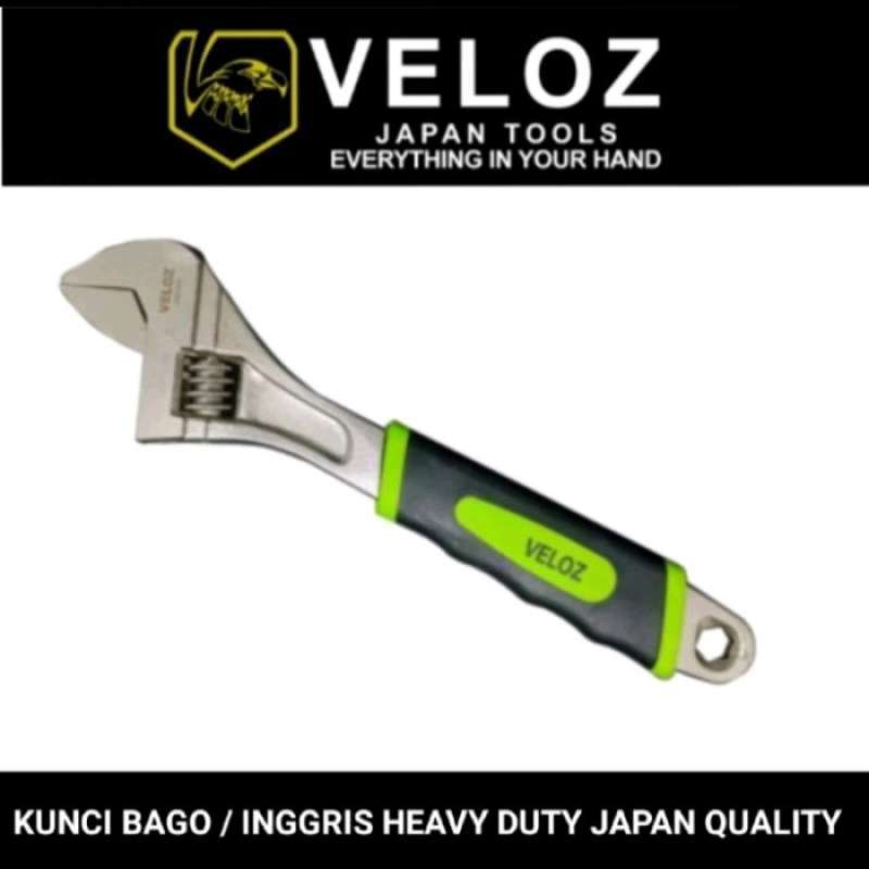 Jual Veloz Kunci Inggris 8/10/12 Inch Adjustable Wrench Kunci Bago Baco ...